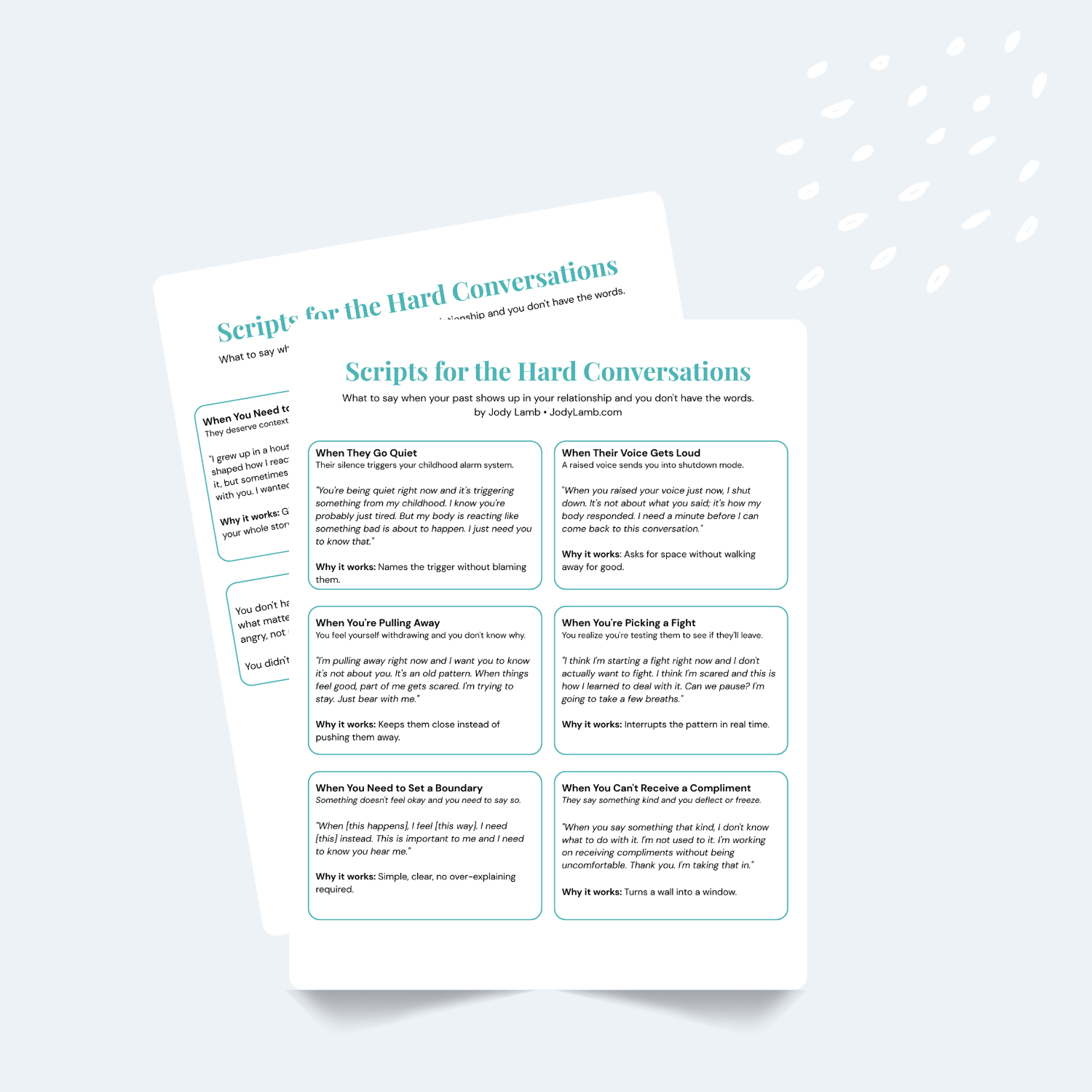 Scripts for the Hard Conversations – Jody Lamb | Author & Memoirist ...